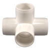 3/4" 4-Way Side Outlet Tee - Furniture Grade PVC Fitting - DP's Bargain ...
